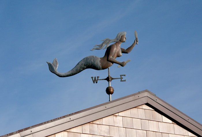 Mermaid Weathervane - Custom Copper Mermaid Weathervane - Buy Custom ...